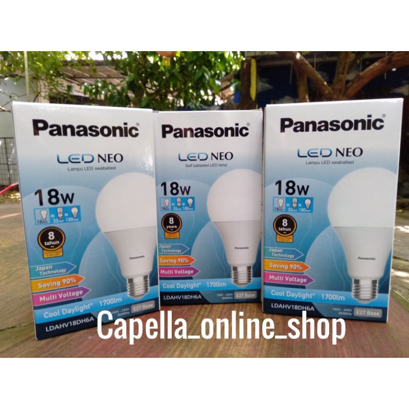 Jual lampu panasonic led Neo 18 watt | Shopee Indonesia