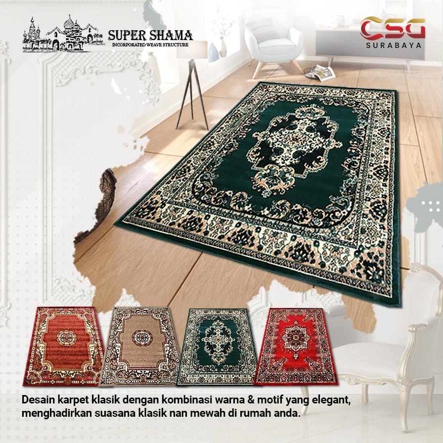 Jual [CUCI GUDANG] Karpet 160X210 Maroc / Shama / Stardust / Mirzae - Promo Random | Shopee ...