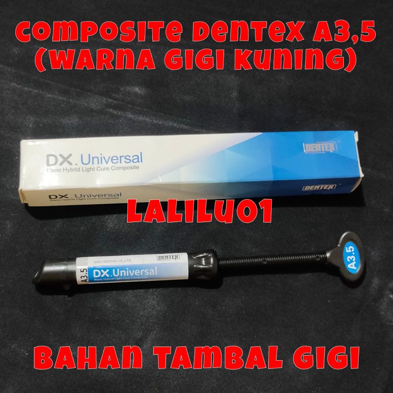 Jual composit composite dentex exw ew A1 A2 A3 A3,5 extra white bahan tambal gigi lapis gigi ...