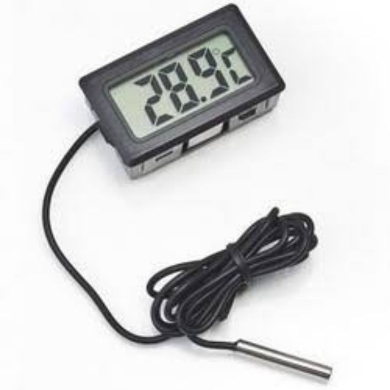Jual Thermometer Digital Sensor Suhu Ruangan Indikator Suhu Panas LCD ...
