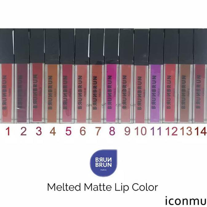 Jual BrunBrun Paris Melted MATTE LIP Color Lipstick - Brun Brun ...