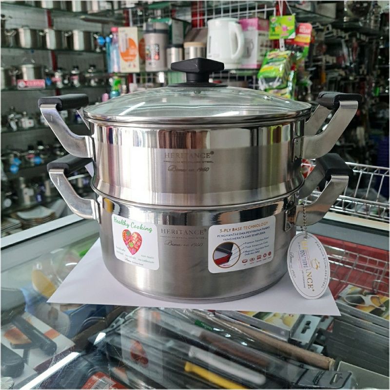 Jual BP120524 Steamer 2tier D24cm Bima Heritance Classic, Tutup Kaca ...