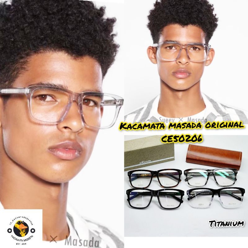Jual Kacamata frame Masada CE50206 Original made swiss | Shopee Indonesia