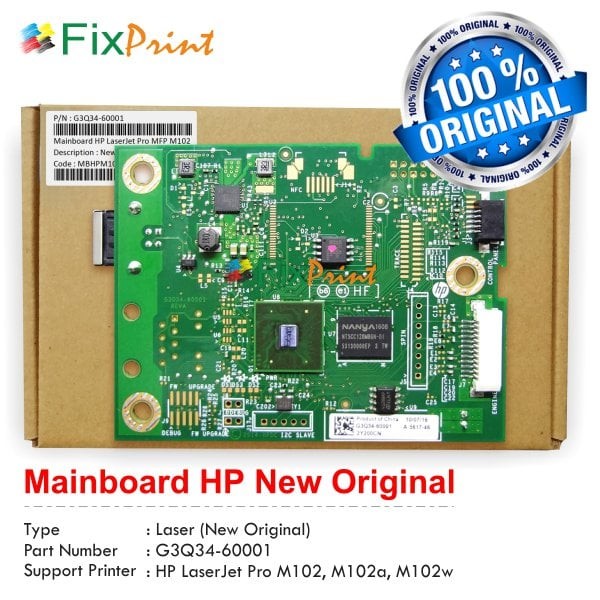 Jual Formatter Board HP Pro M102a- Logic Board Printer HP Laserjet MFP ...
