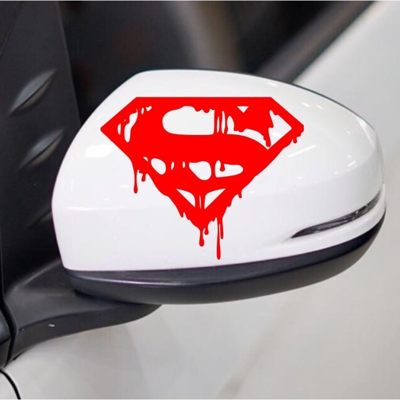 Jual stiker mobil spion superman blood darah cutting sticker mobil ...