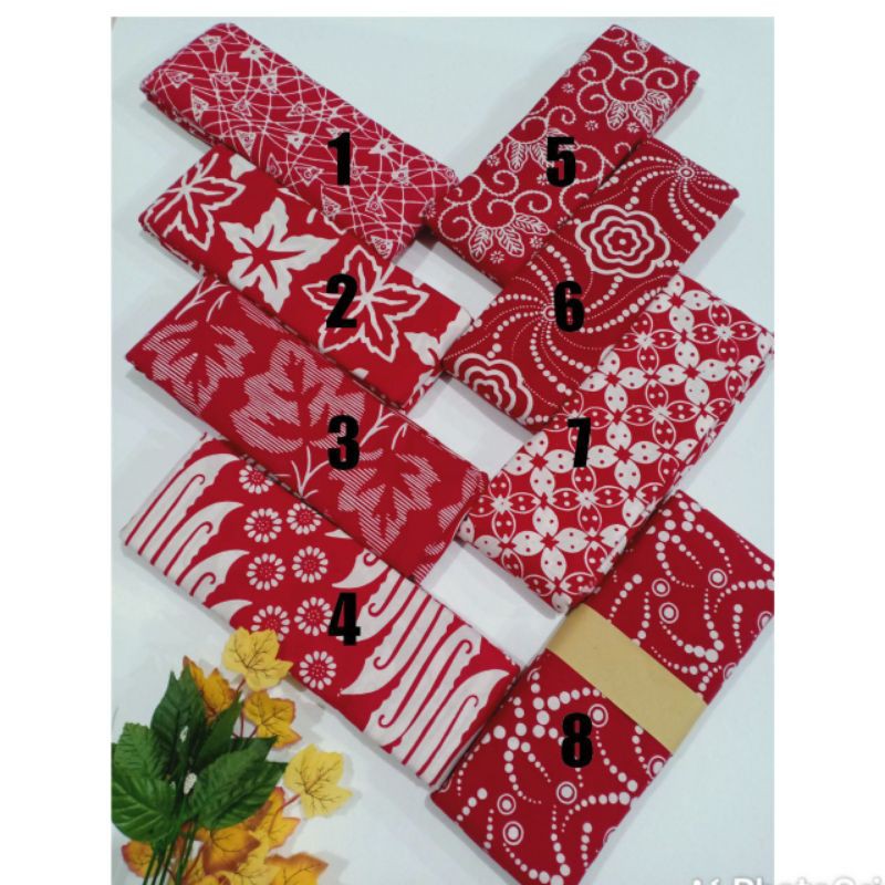 Jual BATIK CAP HANDMADE MERAH ADEM TEBAL | Shopee Indonesia