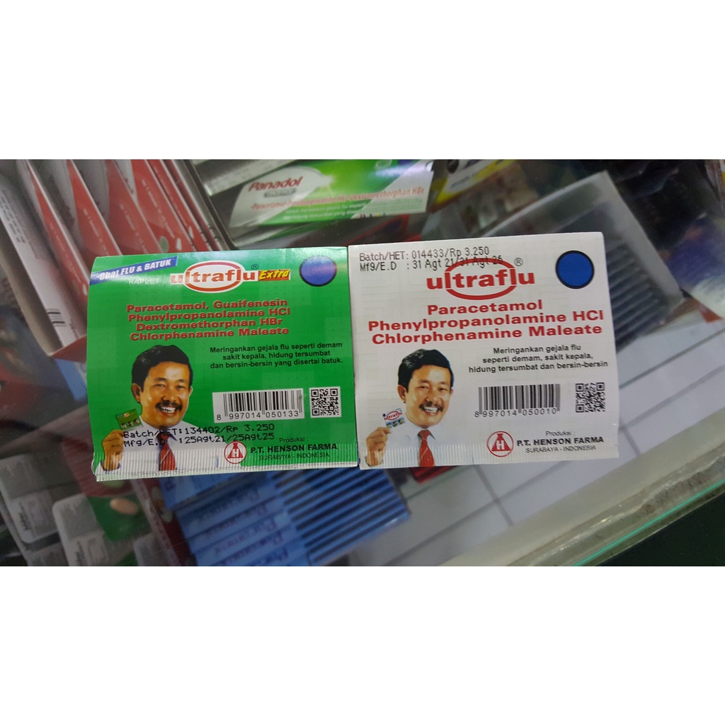 Jual ULTRAFLU Strip Obat Flu Demam Sakit Kepala & Batuk - Reguler ...