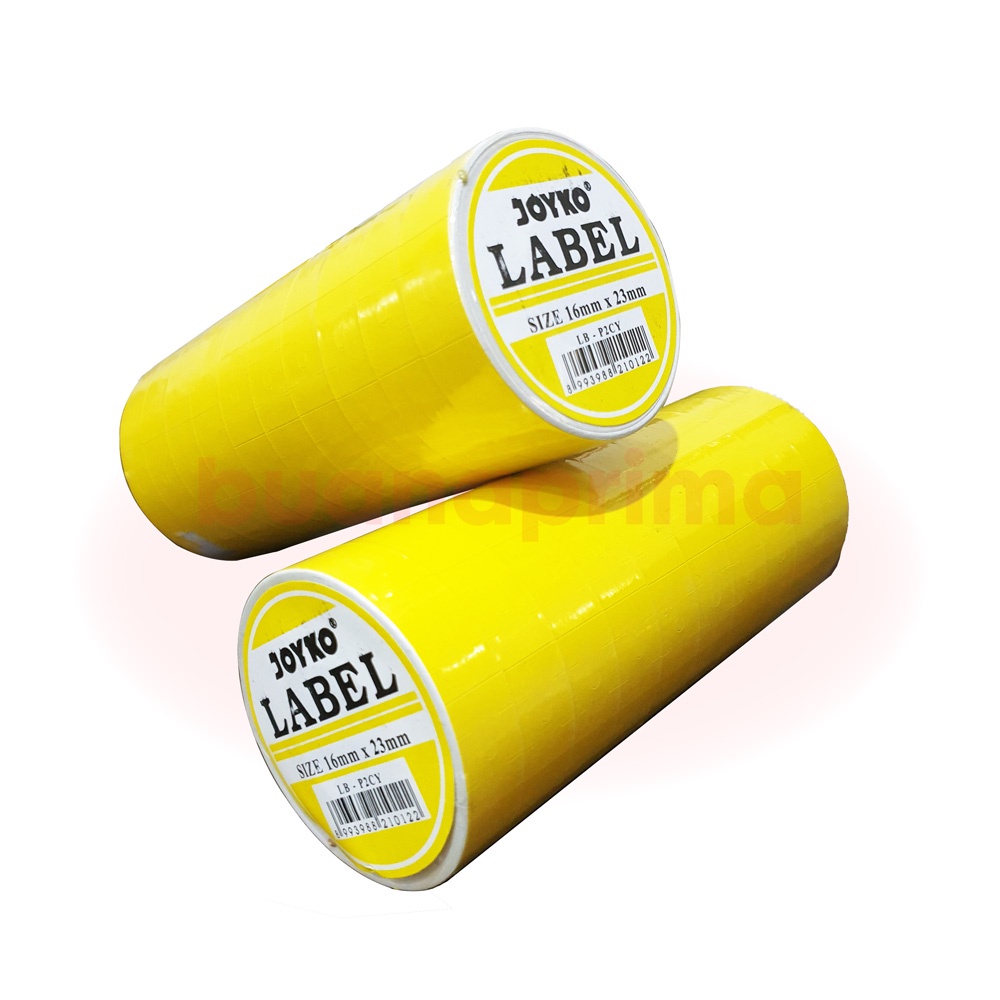 Jual Label Harga Joyko Kuning 2 Baris isi 10 Roll Line Stiker Price LB ...