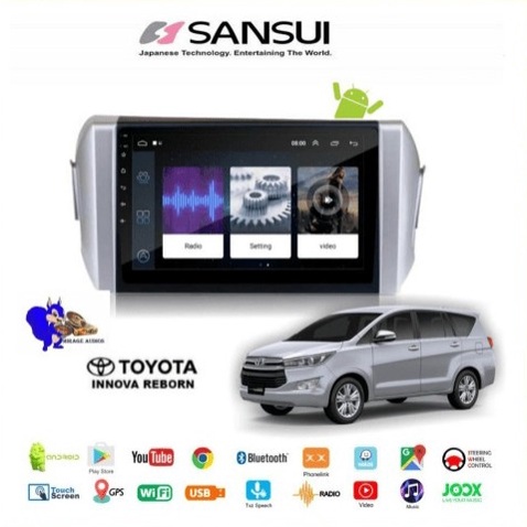 Jual Sansui Android 9 inch 4G WiFI Toyota Innova Reborn Head Unit ...