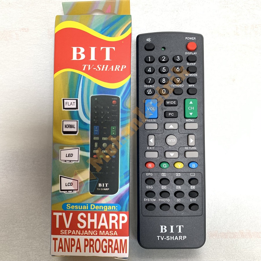 Jual REMOT TV LCD LCD FLAT BIT TV SHARP REMOT TV BIT | Shopee Indonesia