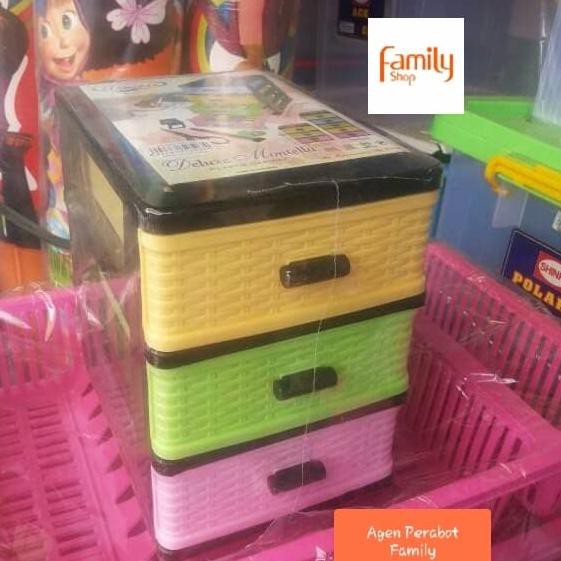 Jual ¯↔ CONTAINER MINI (PLASTIK CABINET) SUSUN 3 HAWAII (Terlaris ...