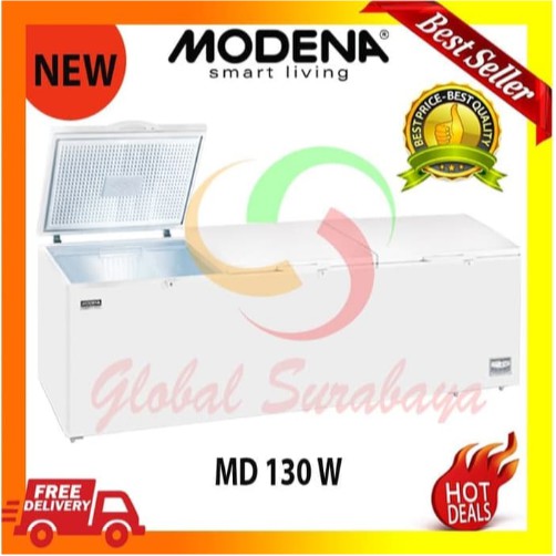 Jual Chest freezer MODENA MD 130 W/ MD-130-W/ 1300 liter | Shopee Indonesia