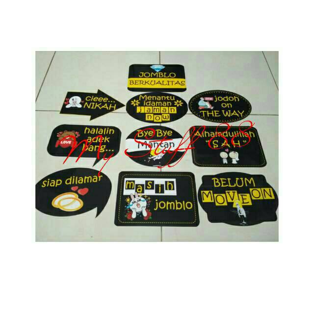 Jual Fun Photo Props Properti Photo Booth Photobooth Wedding, Wisuda ...
