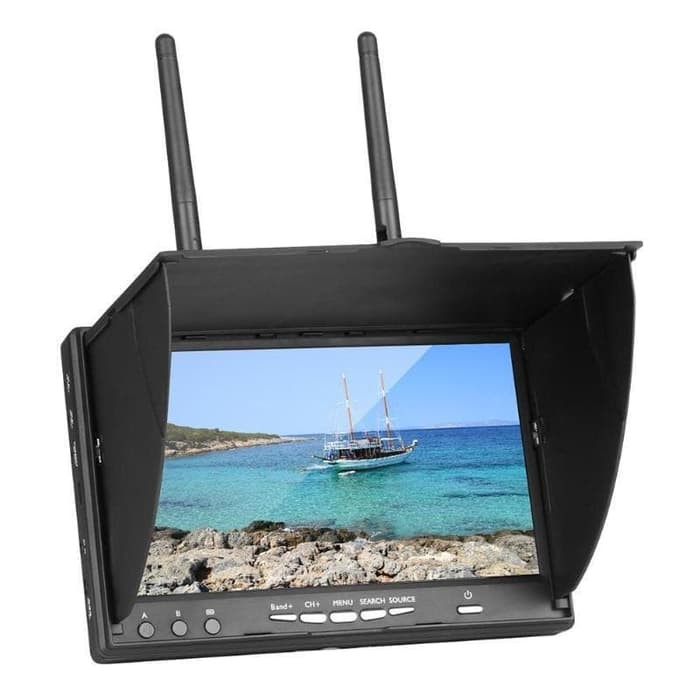 Jual 7 Inch Lcd Screen Fpv Monitor 58g 40 Ch Receiver Build-in Battery | Shopee Indonesia