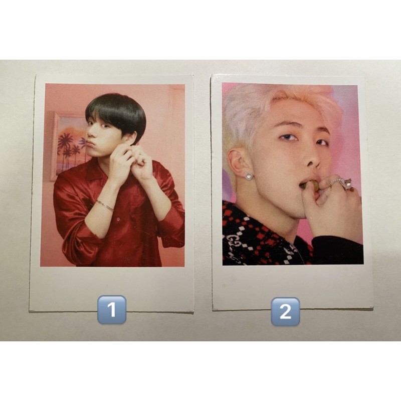 Jual RAP MONSTER AND JUNGKOOK PHOTOCARD POLAROID MURAH BTS RM JK BT21 ...