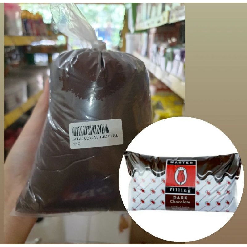 Jual SELAI COKLAT TULIP FILLING 1KG (REPACK) | Shopee Indonesia