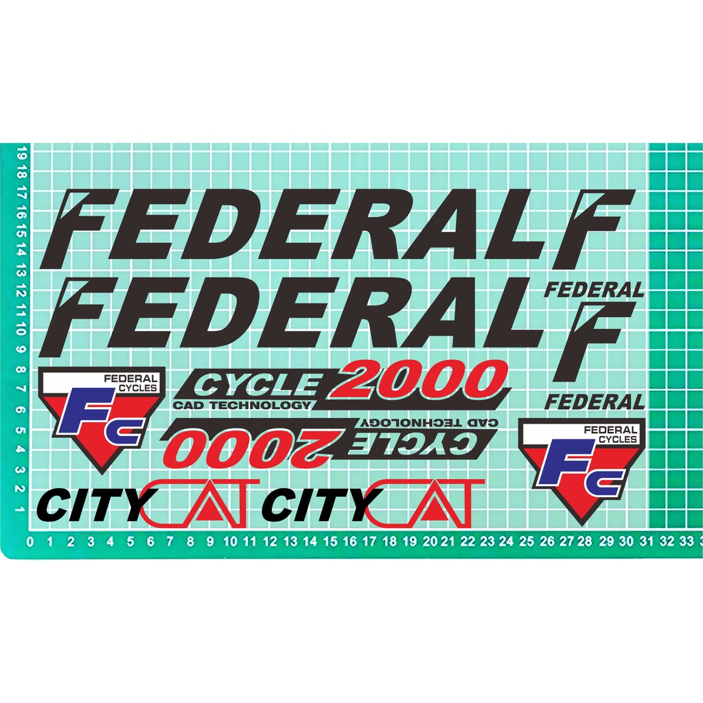 Jual cutting stiker sticker sepeda federal city | Shopee Indonesia
