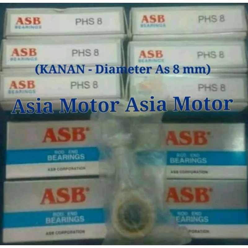 Jual Bearing Rod End PHS 8 Drat Kanan Laher Rod End Pillow Ball ...