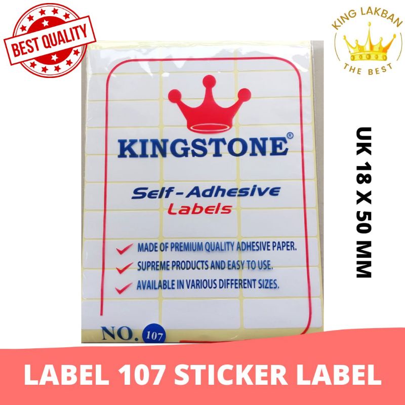 Jual Label 107 Sticker Label Kertas Sticker Undangan Putih Polos ...