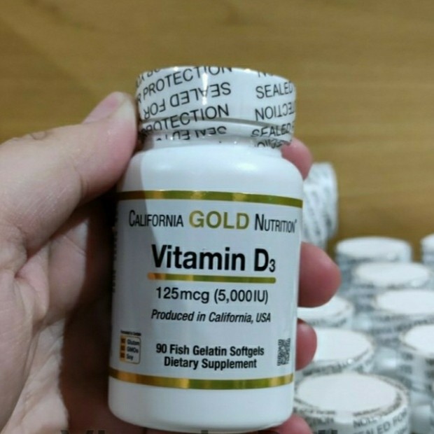 Jual California Gold Nutrition Vitamin D3 5000 IU 125 Mcg 90 Fish ...