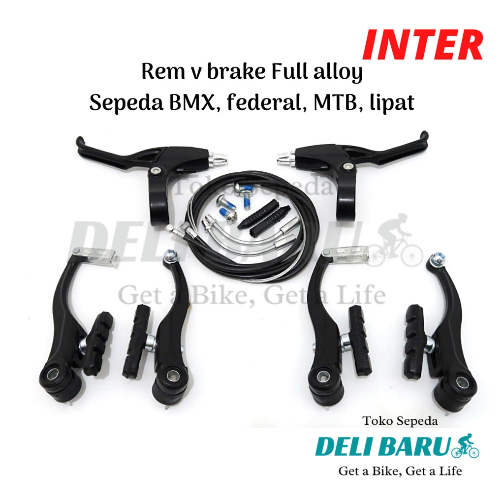 Jual Rem v brake Full Alloy 1 set komplit sepeda BMX, MTB, federal ...