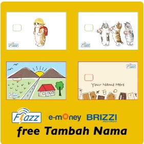 Jual kartu flazz bca gen 2 custom print 2 sisi saldo 0 | Shopee Indonesia