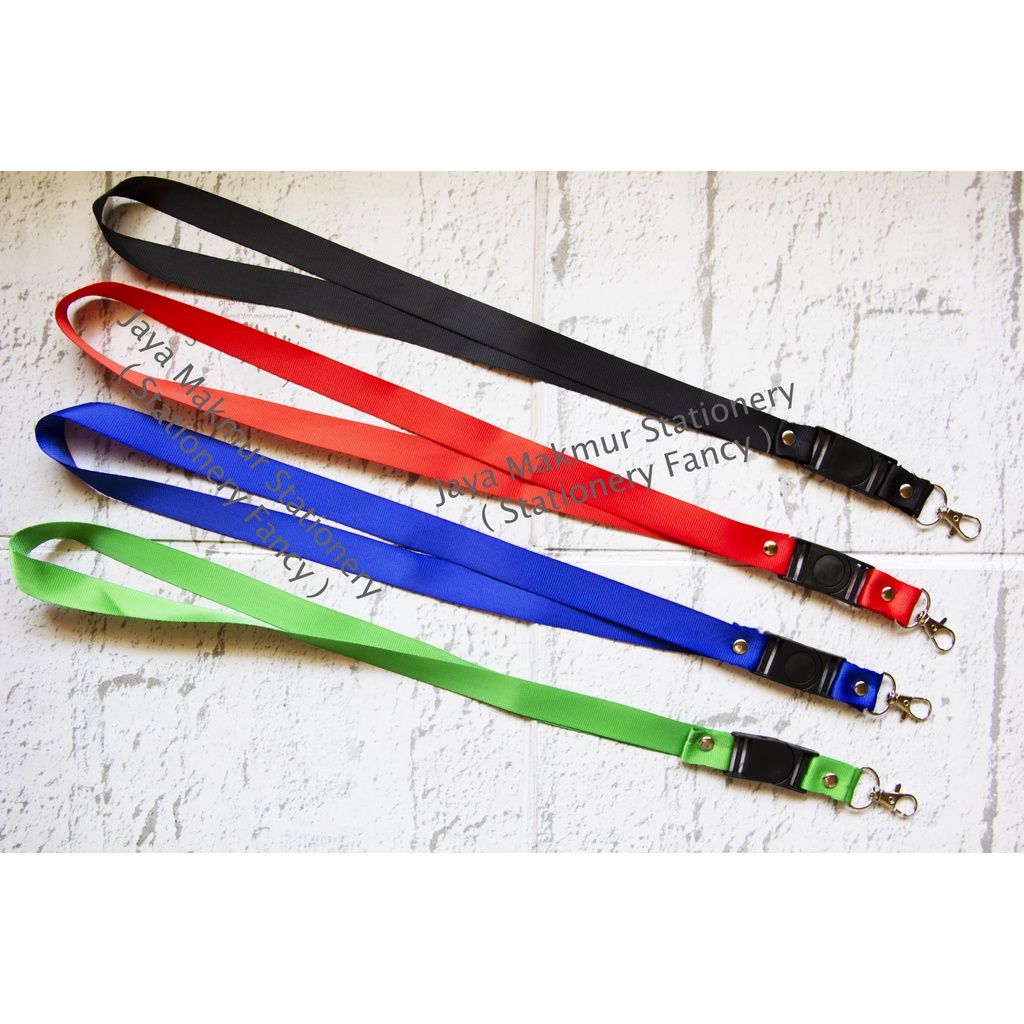 Jual Tali name tag id card ( Ukuran besar, lebar 2 cm) | Shopee Indonesia
