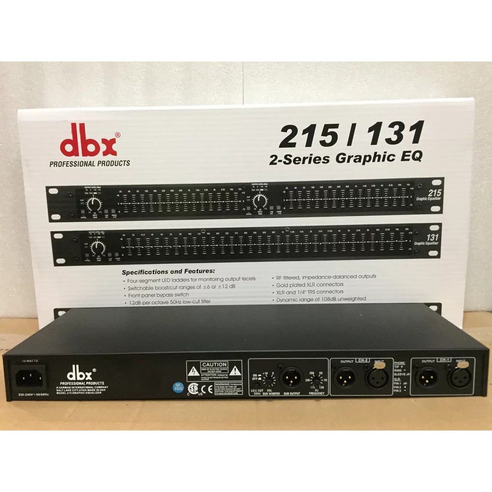 Jual Equalizer DBX 215 Grafik Dual Channel 15 Band | Shopee Indonesia