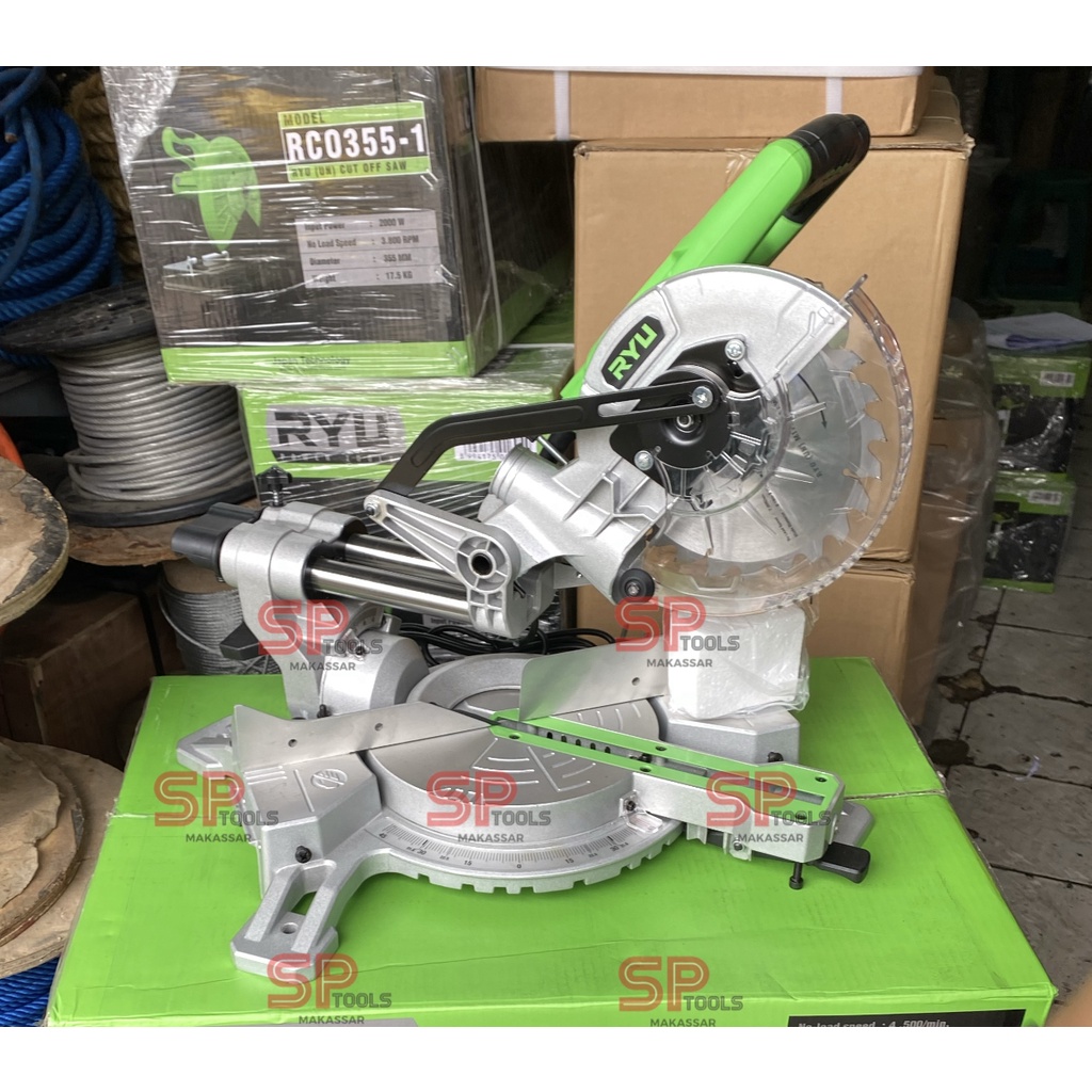 Jual MESIN MITER SAW SLIDING POTONG 7"KAYU ALUMINIUM RYU RMS180-1 RMS 180-1 | Shopee Indonesia