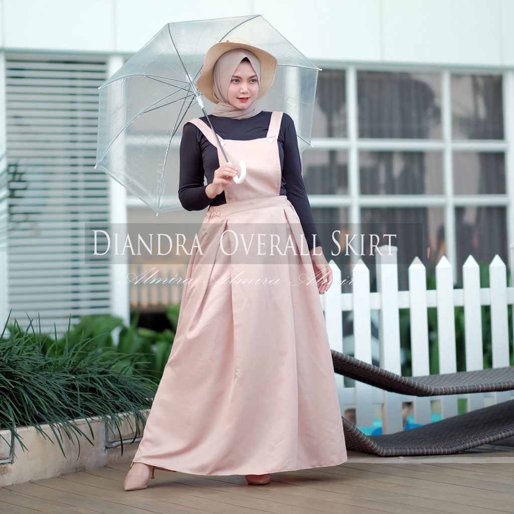 Jual Overall Wanita Rok Panjang Baju Kodok Overal Dewasa Polos Muslimah ...