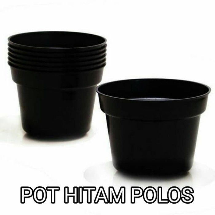 Jual pot plastik hitam polos ukuran 35 cm | Shopee Indonesia