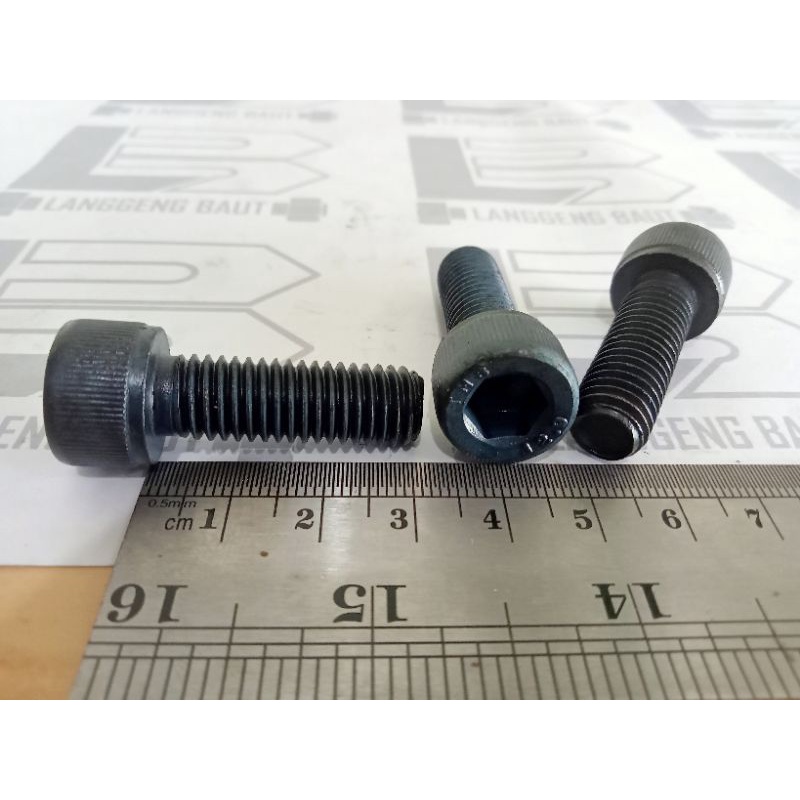 Jual Baut L Hitam / Baja M10 x 30 Kunci L8 Panjang 3cm M10x30 | Shopee Indonesia