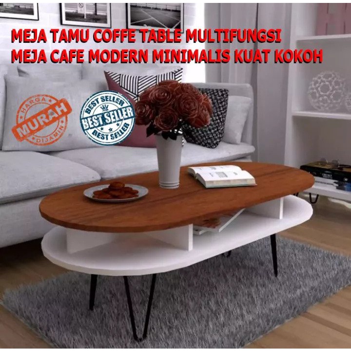 Jual Meja Tamu Coffe Table Multifungsi Meja Kopi Cafe Modern Minimalis ...