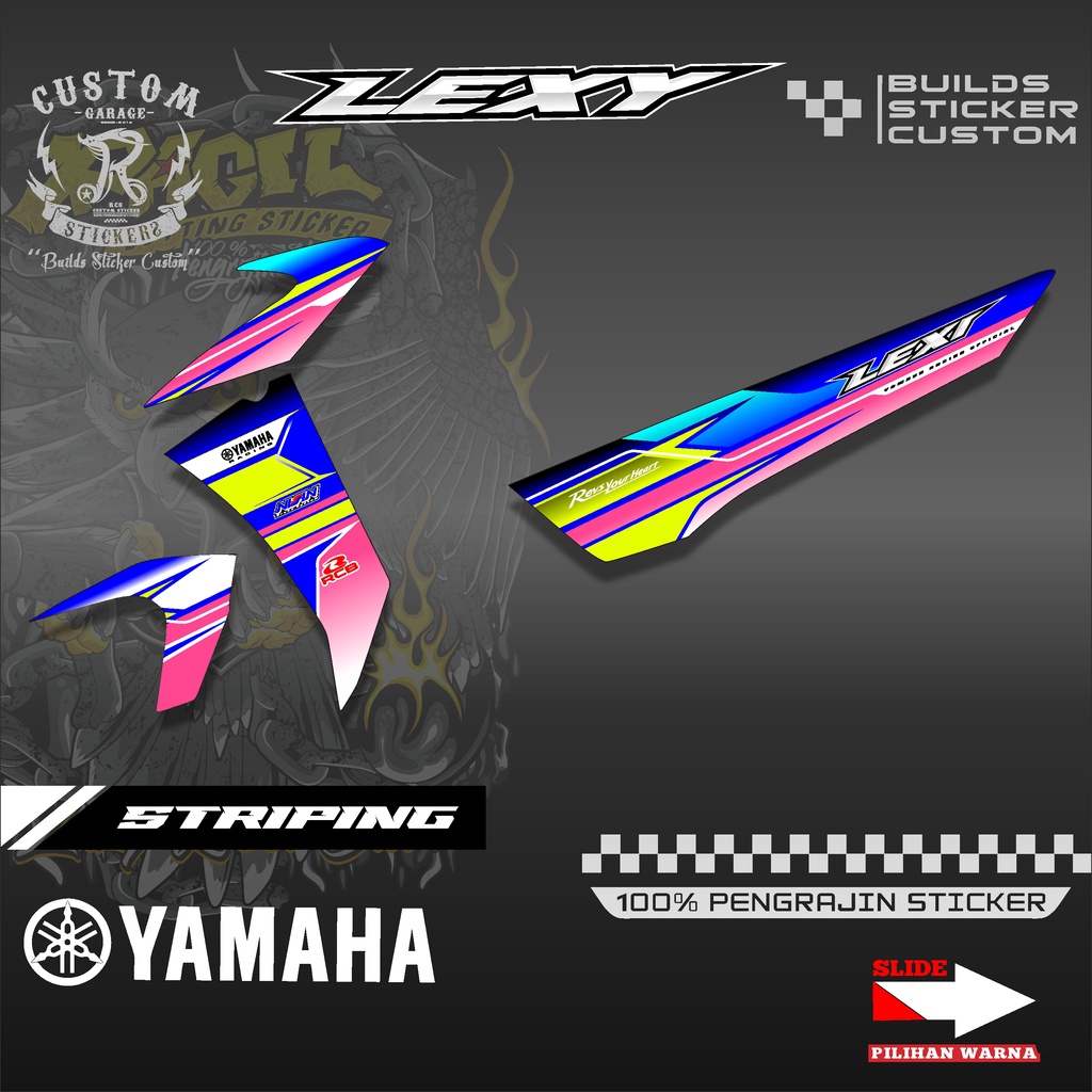 Jual Sticker Striping Variasi Yamaha Lexi - Striping Motor Lexi ...