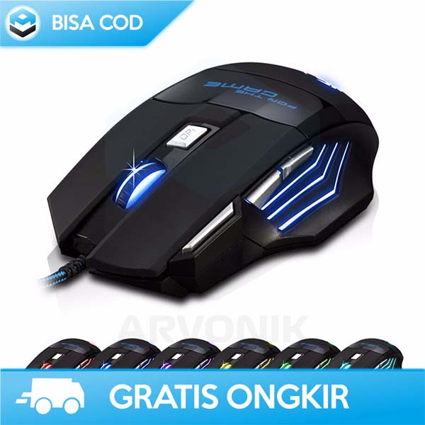 Jual MOUSE GAMING RGB WIRED X1 5500 DPI 7 TOMBOL BY YXLM BLACK FOR ...
