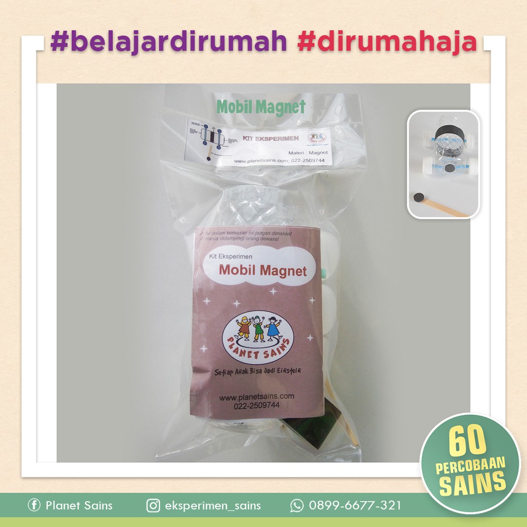 Jual MOBIL MAGNET - Mainan Anak SD - Eksperimen Sains #dirumahaja ...