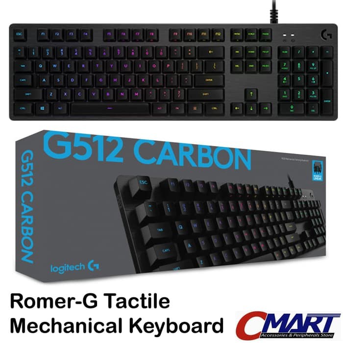 Jual Logitech G512 RGB Mechanical Gaming Keyboard RomerG TACTILE 920 ...