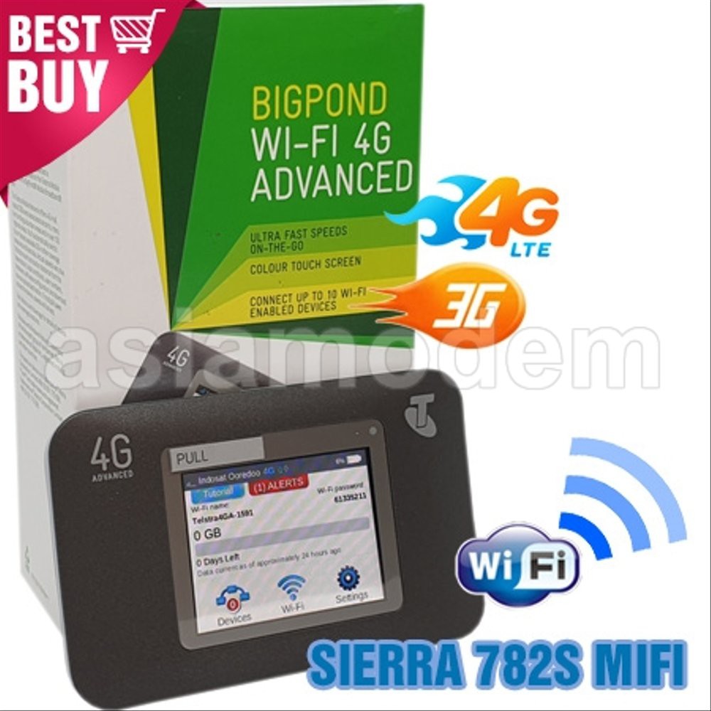 Jual Modem Mifi Netgear Sierra 782S 4G LTE 300Mbps LCD Touchscreen ...