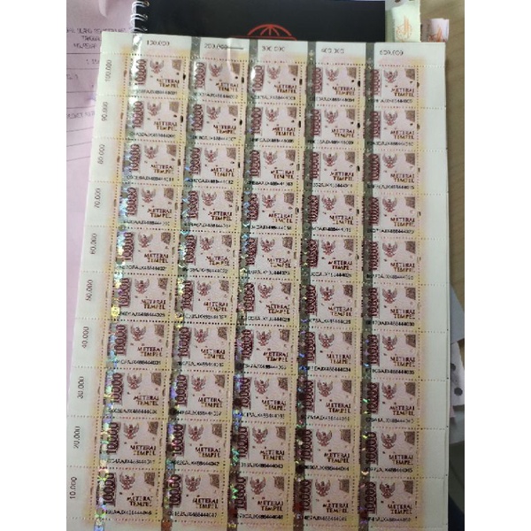 Jual METERAI 10000 METERAI 10RB METERAI 10.000, 100% ASLI | Shopee ...