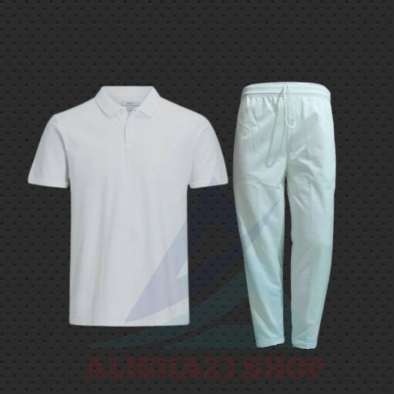 Jual SETELAN KAOS PUTIH BERKERAH LENGAN PENDEK PUTIH POLOS STELAN ... Jual SETELAN KAOS PUTIH BERKERAH LENGAN PENDEK PUTIH POLOS STELAN ...
