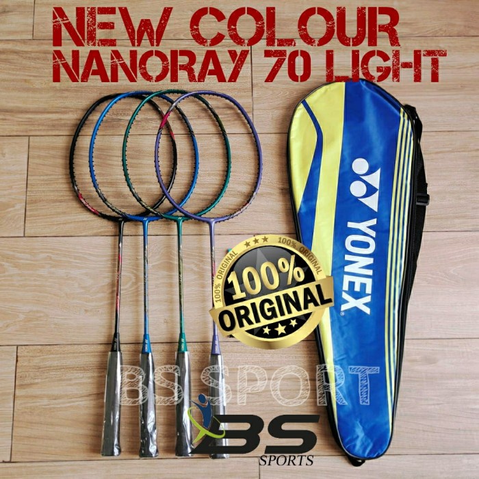 Jual DM RAKET BADMINTON RAKET YONEX NANORAY 70 LIGHT ORIGINAL!! - Hitam ...