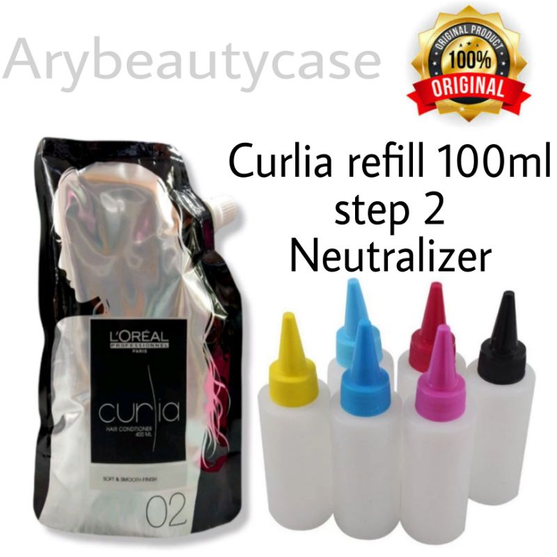 Jual Loreal Curlia refill 100ml step 1 dan step2 obat keriting rambut ...