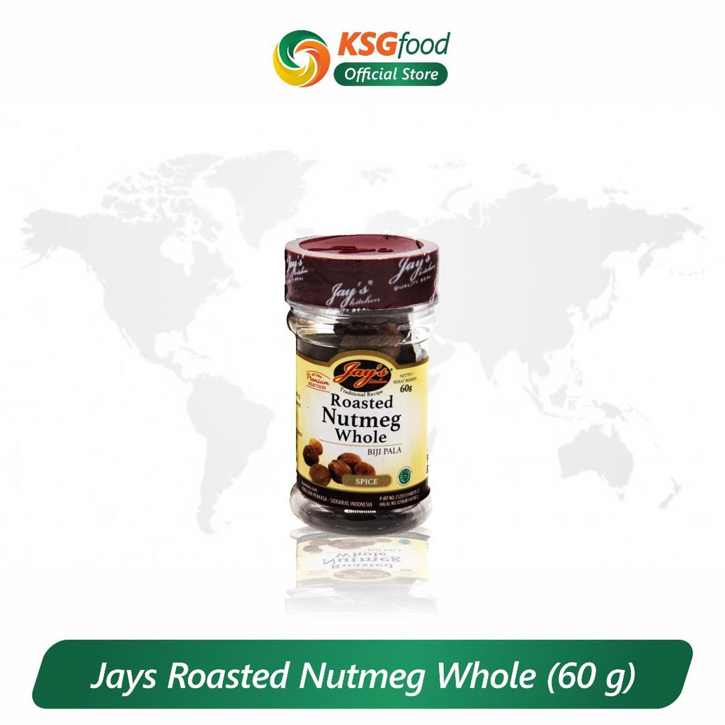 Jual JAY'S ROASTED NUTMEG WHOLE/BIJI PALA | Shopee Indonesia