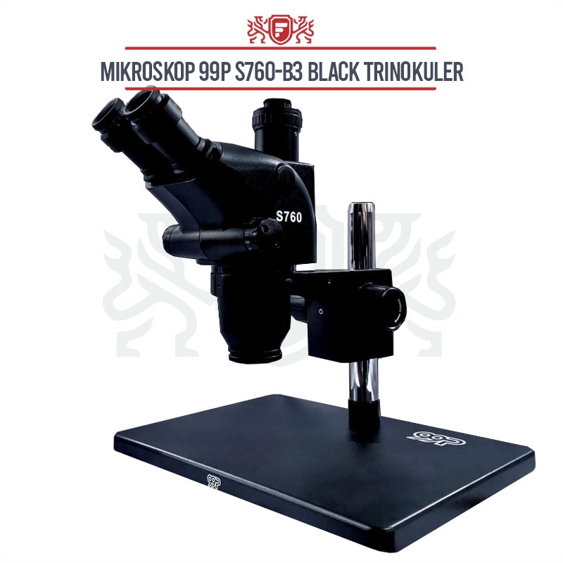 Jual Mikroskop Trinokuler 99P S760-B3 Black Plus Lensa Peninggi 0.7X ...