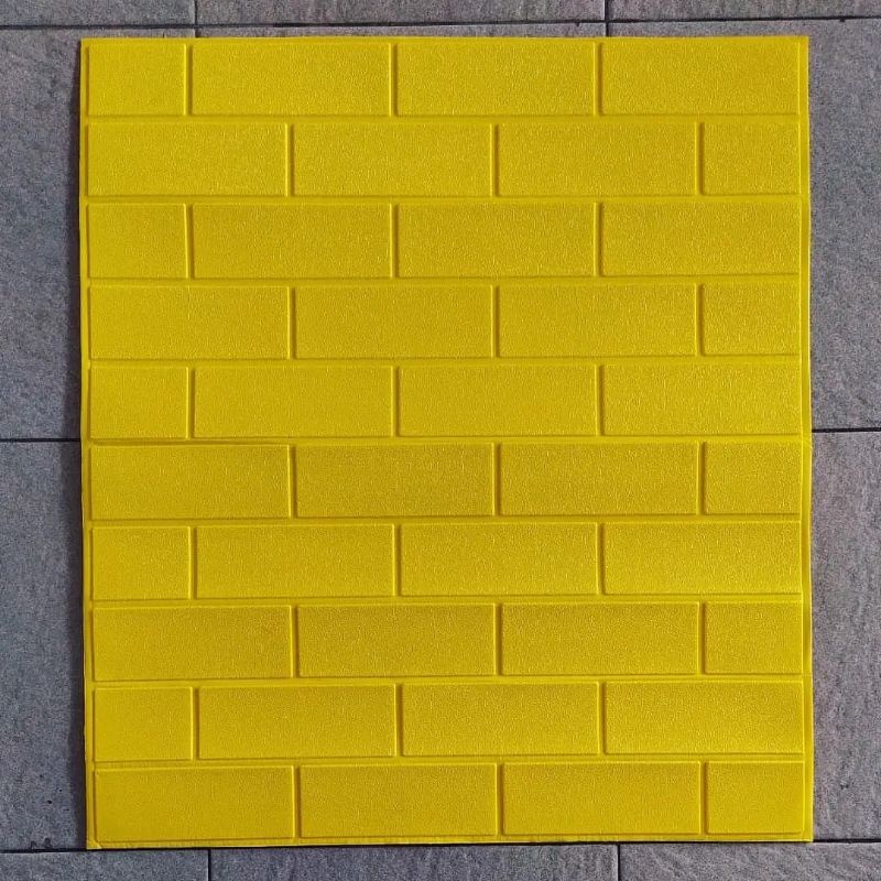 Jual wallpaper sticker foam premium permukaan timbul motif bata kotak ...