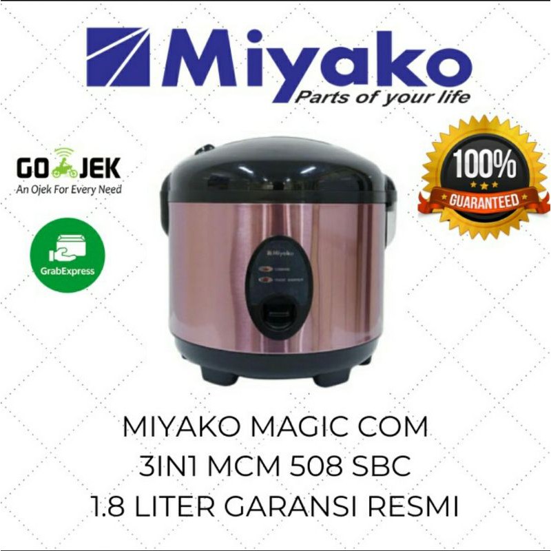 Jual Mejikom Miyako MCM 508 SBC 1,8Liter MagicCom Rice Cooker 3in1 ...