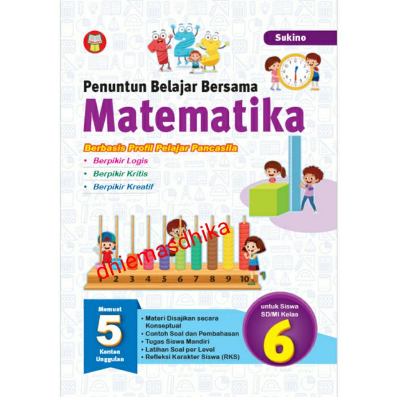 Jual BUKU RINGKASAN MATERI DAN LATIHAN SOAL PENUNTUN BELAJAR MATEMATIKA SD/MI KELAS 6/VI ...