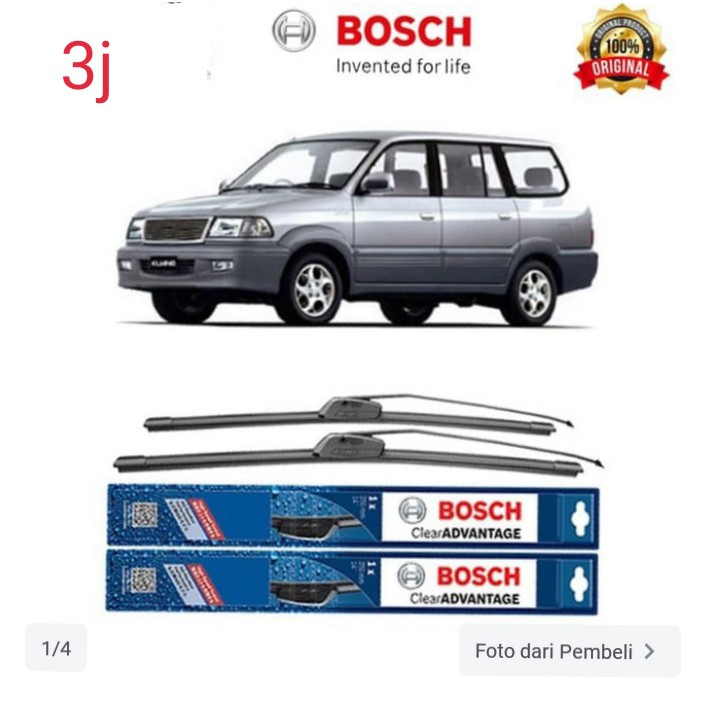 Jual Bosch Sepasang Wiper Mobil Kijang Kapsul Frameles Advantage 20 19