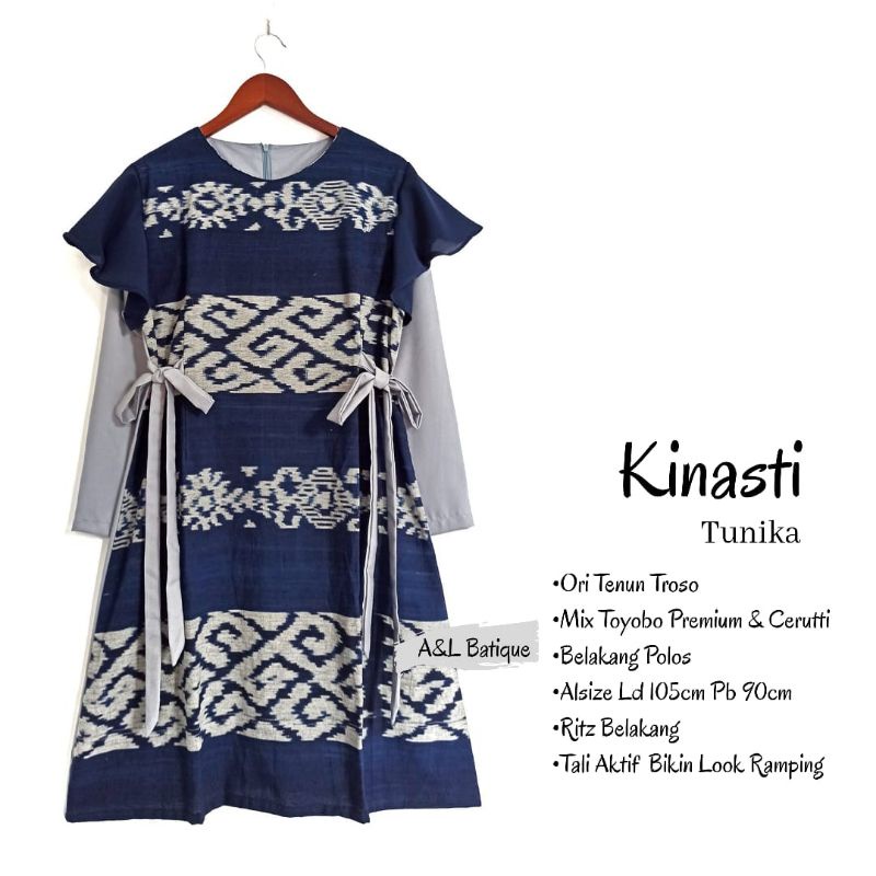 Jual Tunik Troso Tenun Original Kinasti // Blouse Batik Modern Terbaru // Cardi Tenun Original ...