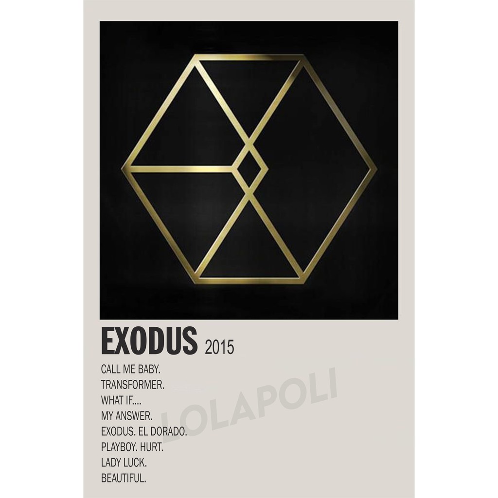Jual Poster Cover Album K-Pop Exodus - EXO | Shopee Indonesia